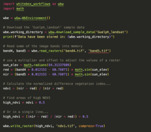 Geoprocessing with Whitebox Workflows for Python